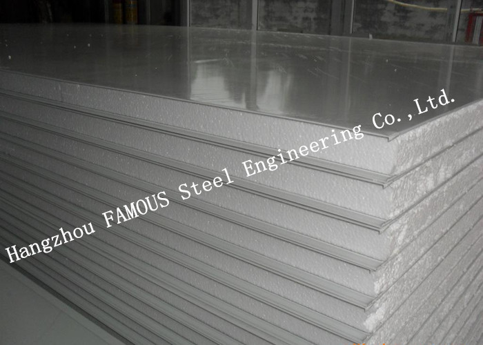 100mm Residential Fireproof Steel Sheet EPS Sandwich Panels Wall ...